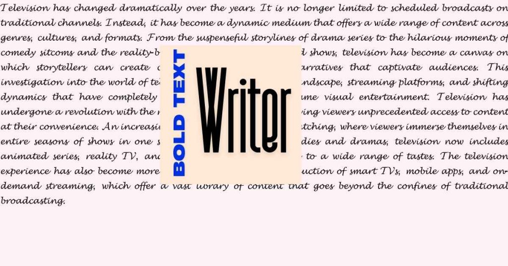 Bold Text Writer - Lipsum Hub