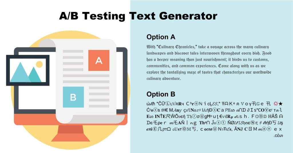A/B Testing Text Generator - Lipsum Hub