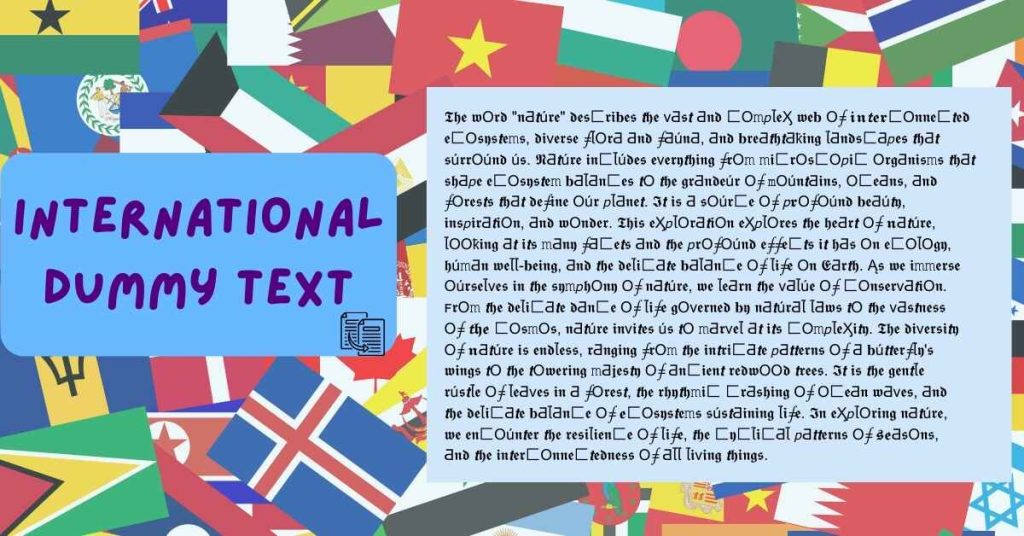 International Dummy Text - Lipsum Hub