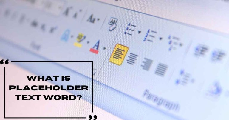 What Is Placeholder Text Word? - Lipsum Hub