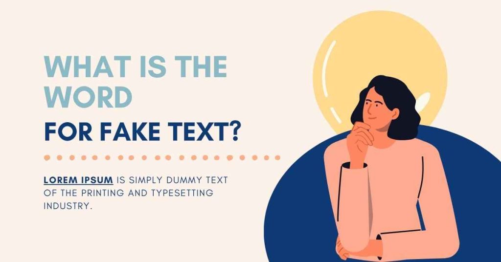 What Is the Word For Fake Text? - Lipsum Hub