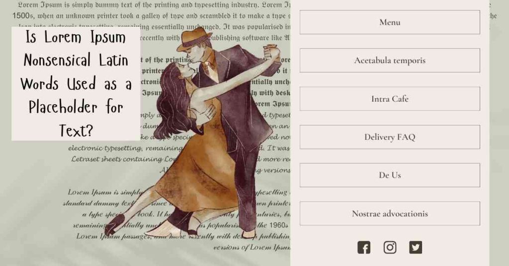 Is Lorem Ipsum Nonsensical Latin Words Used as a Placeholder for Text ...