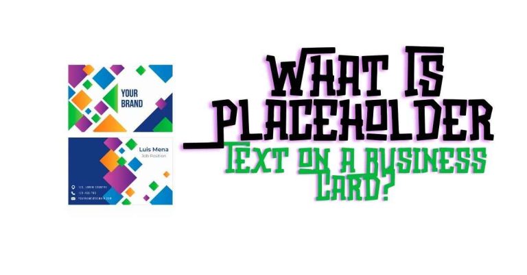 What is Placeholder Text on a Business Card? - Lipsum Hub