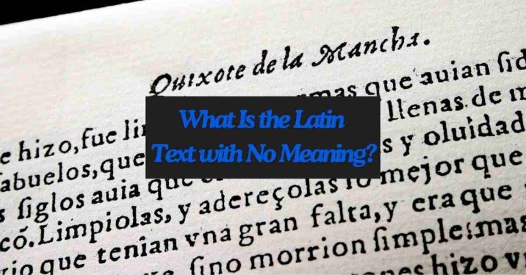 What is the Latin Text with No Meaning? - Lipsum Hub