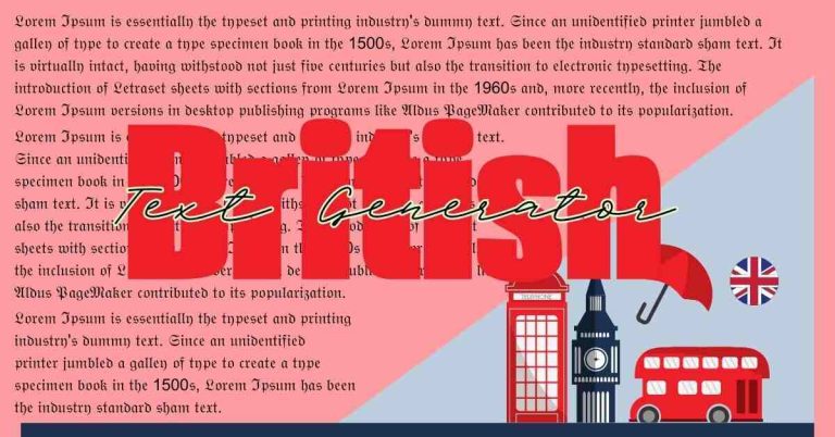 British Text Generator - Lipsum Hub