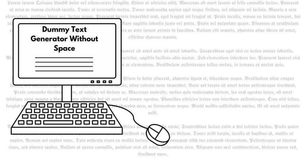 Dummy Text Generator Without Space - Lipsum Hub