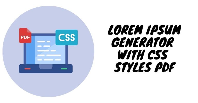Lorem Ipsum Generator with CSS Styles PDF - Lipsum Hub Lorem Ipsum Generator with CSS Styles PDF - Lipsum Hub